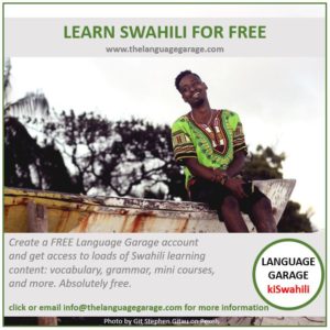 Swahili Noun Classes - The Language Garage
